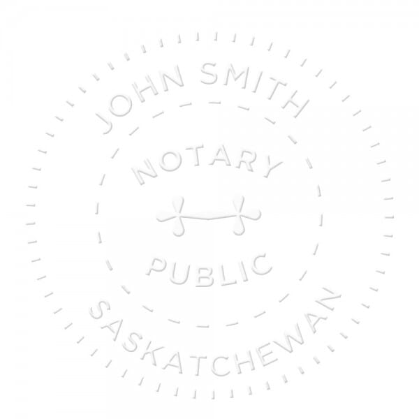 Saskatchewan Notary seal - 1 5/8'' diameter | getstamps.ca