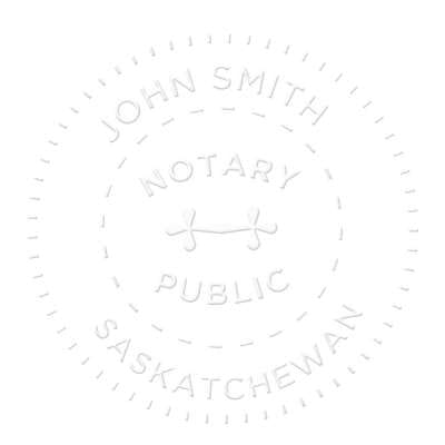 Saskatchewan Notary seal - 1 5/8'' diameter | getstamps.ca