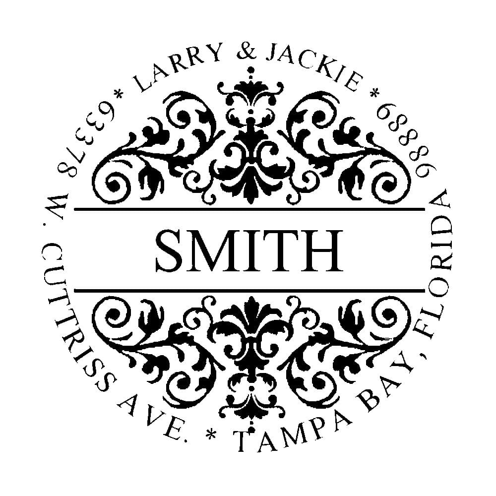 Victorian Round Monogram Stamp | getstamps.ca
