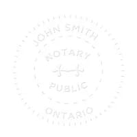 Ontario Canada Notary seal - 1 5/8'' diameter