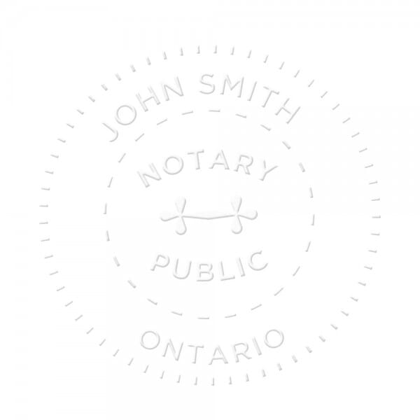 Ontario Canada Notary seal - 1 5/8'' diameter