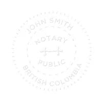 British Columbia Notary seal - 1 5/8'' diameter | getstamps.ca