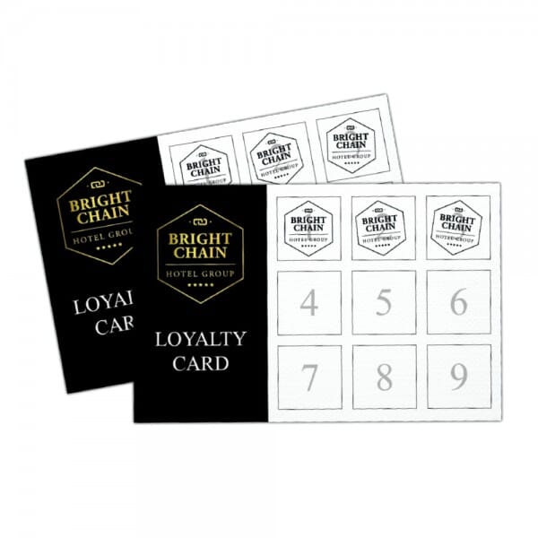 Loyalty Card Stamp - size 1/2" x 1/2"